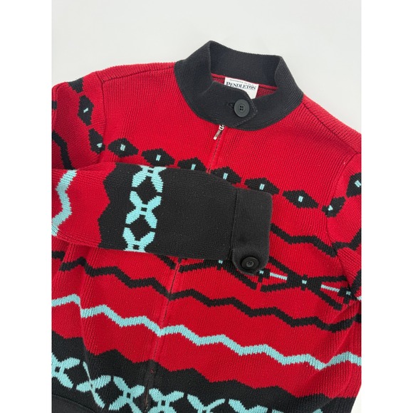 Pendleton | Sweaters | Vintage Pendleton Sweater Womens Xl Red 0 Cotton ...